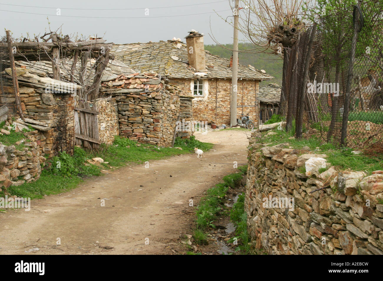 primitiv old village in East Rodopy, Bulgaria Stock Photo - Alamy