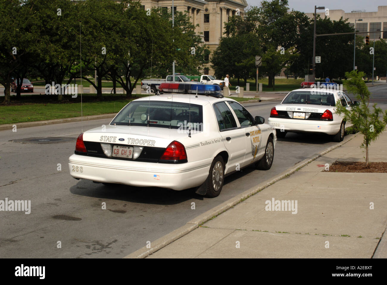 Ohio State Highway Patrol Squad Cars Stock Photo - Alamy