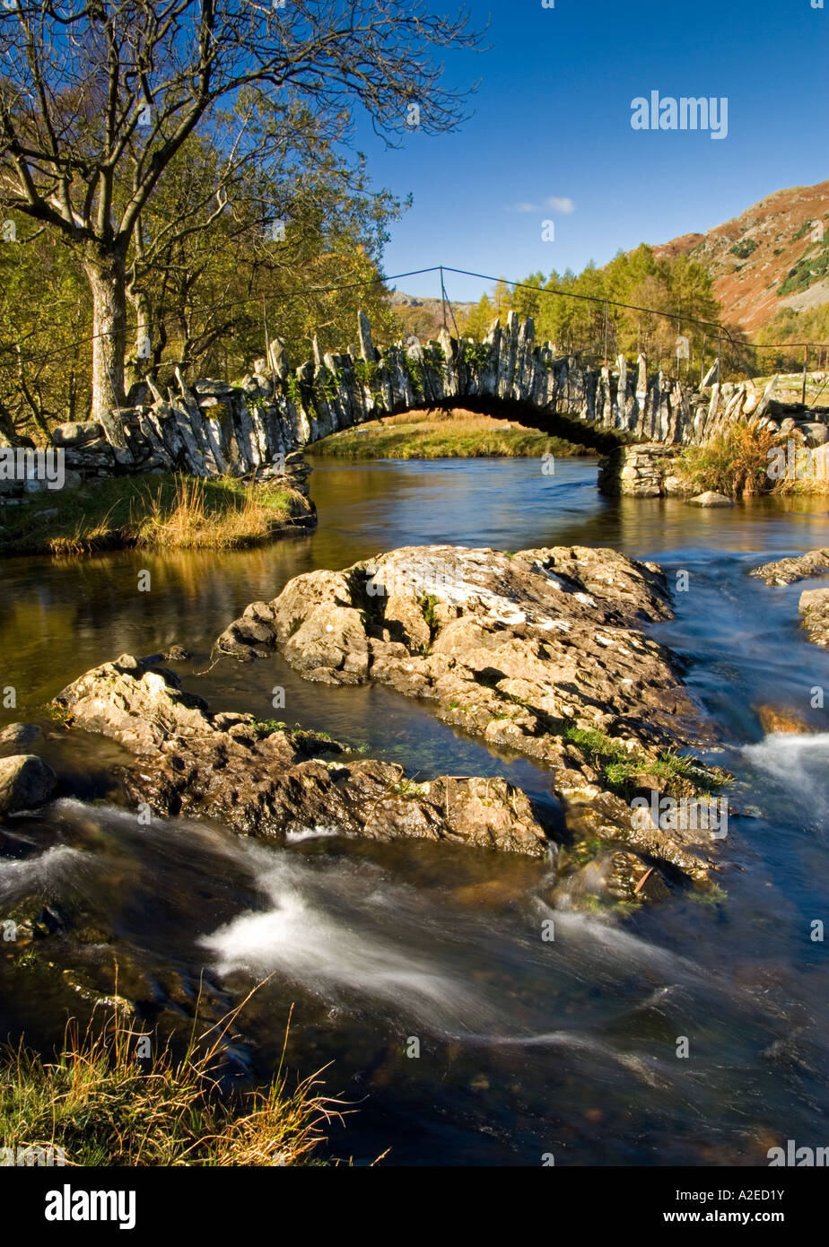Slater's Bridge, Little Langdale, Lake District National Park, Cumbria ...
