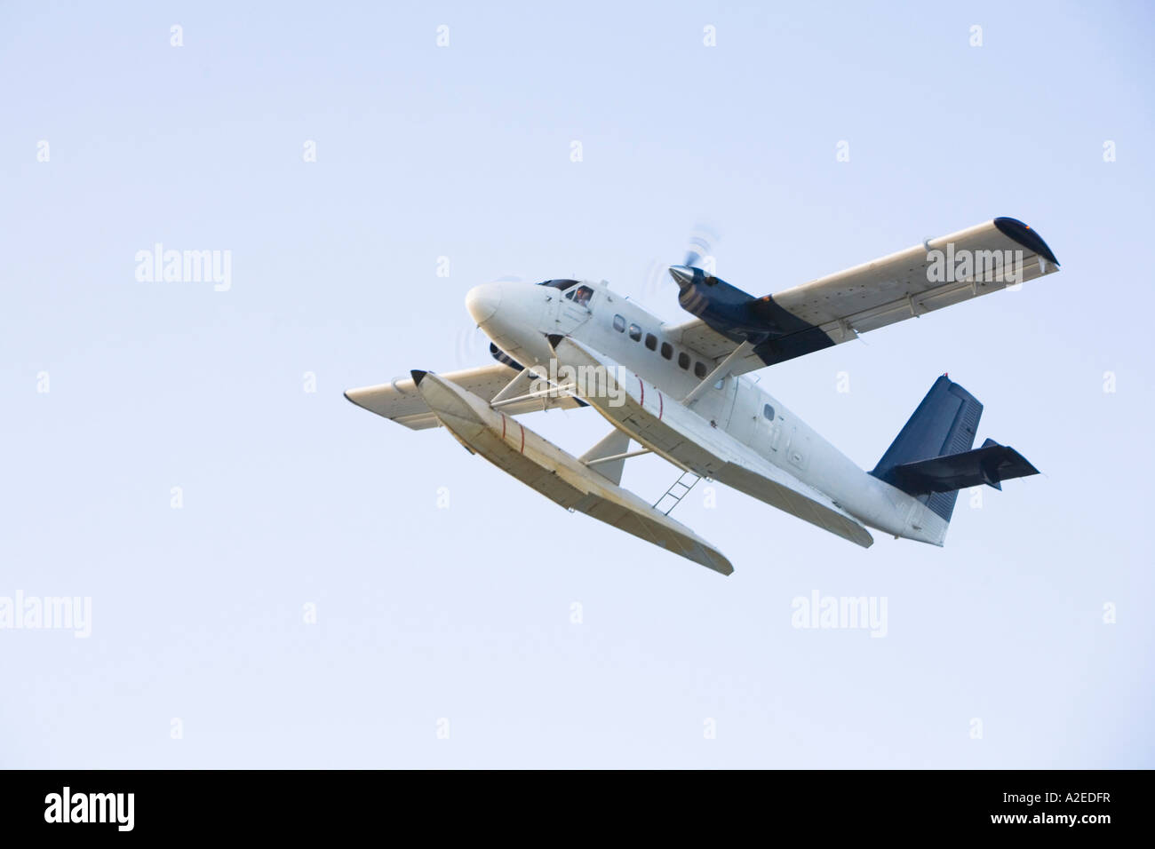 Float Plane Flying Stock Photo - Alamy