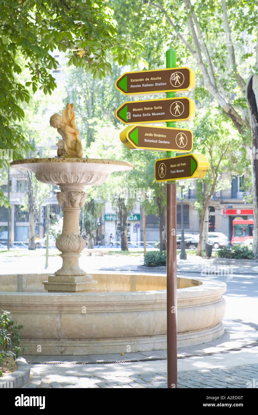 Street signs in Spain Stock Photo - Alamy