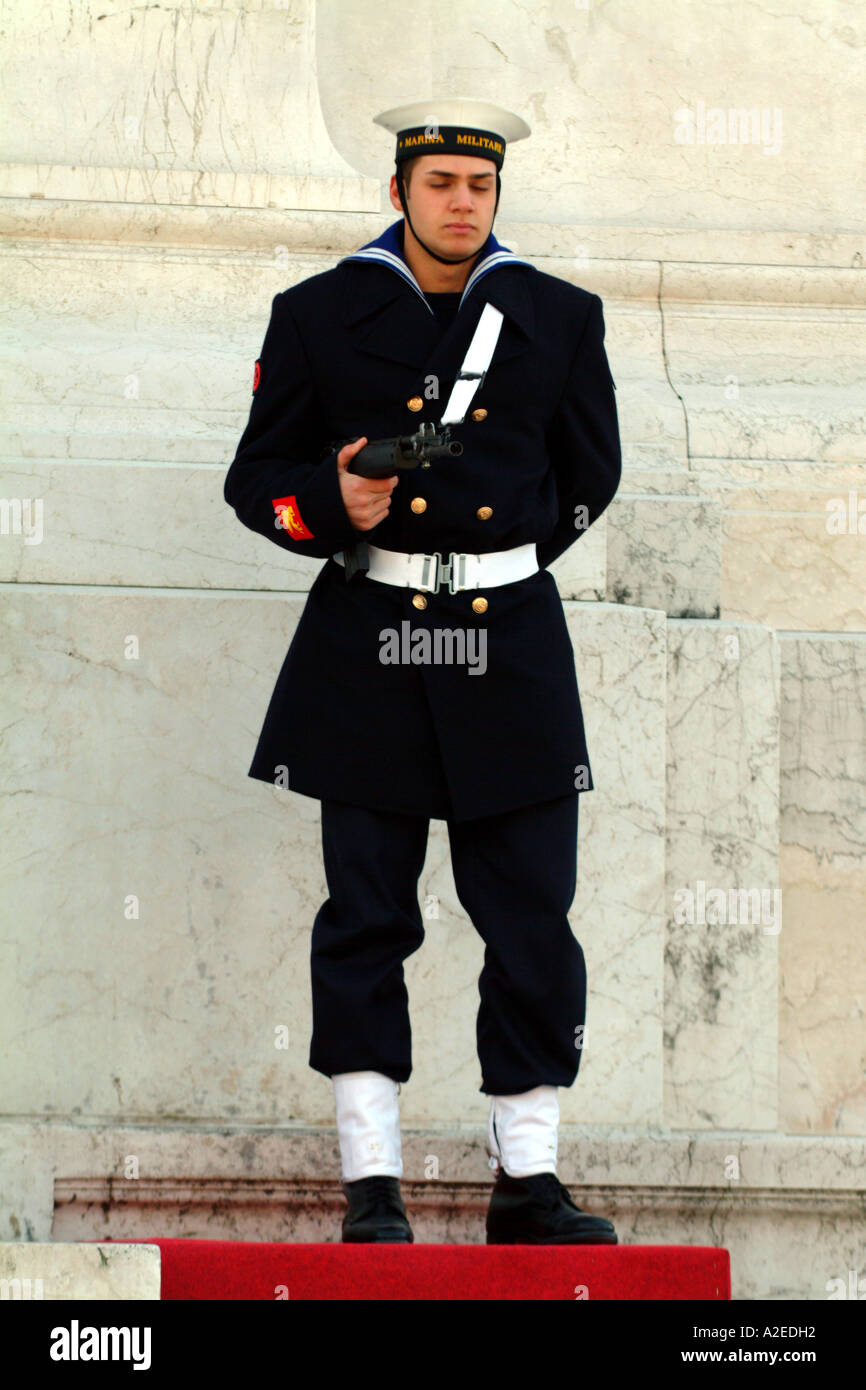 miltary on guard duty sailor navy naval uniformed men male weapon rifle ...