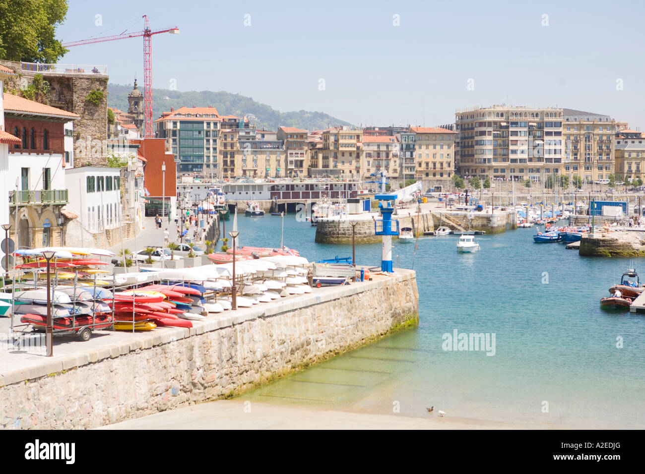 Harbour in Spain Stock Photo - Alamy