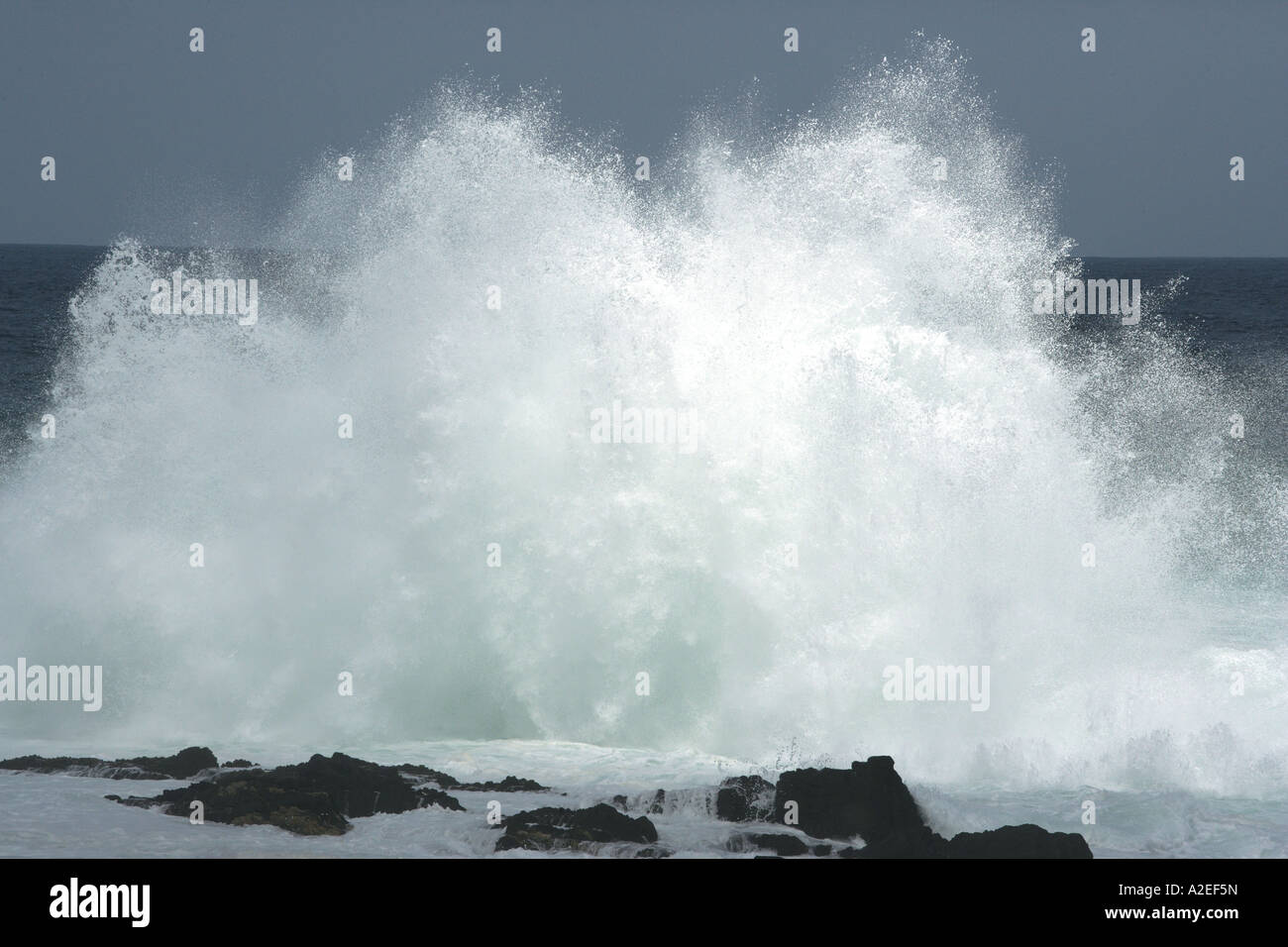 Huge Waves Crashing at Storms River Mouth, Garden Route, Western Cape ...