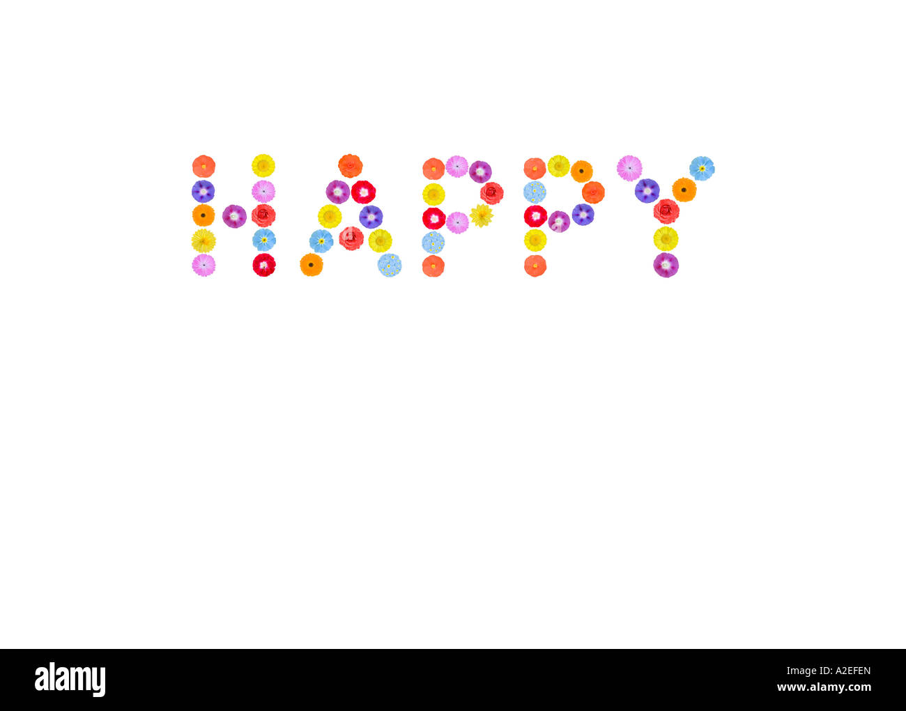 Happy birthday word Cut Out Stock Images & Pictures - Alamy