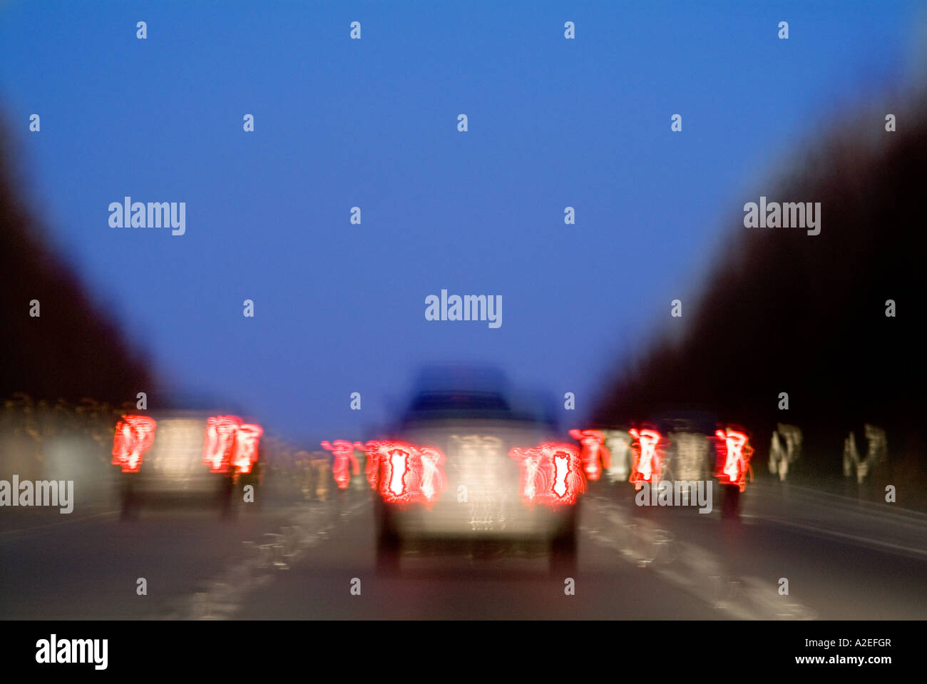 Cars Trucks & Lorries Speeding On Highway USA Stock Photo - Alamy
