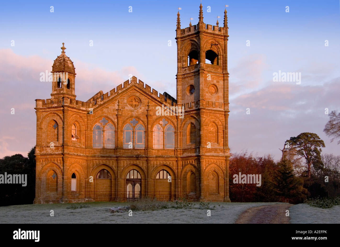 The Gothic Temple Stowe Buckinghamshire England UK Stock Photo - Alamy