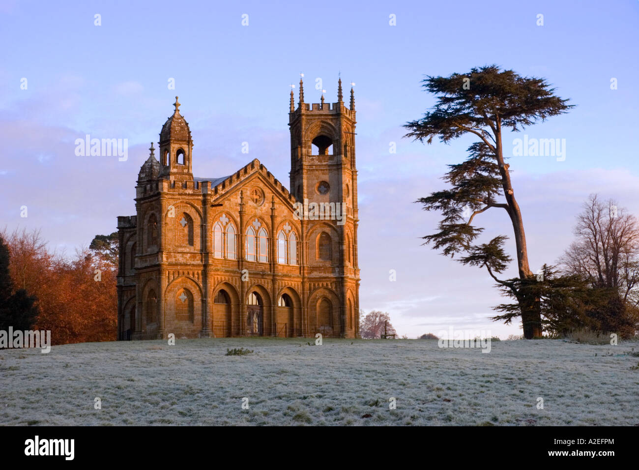 The Gothic Temple Stowe Buckinghamshire England UK Stock Photo - Alamy