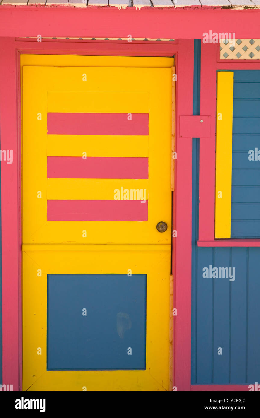 BAHAMAS, New Providence Island, Cable Beach, Colorful Doorway Stock ...