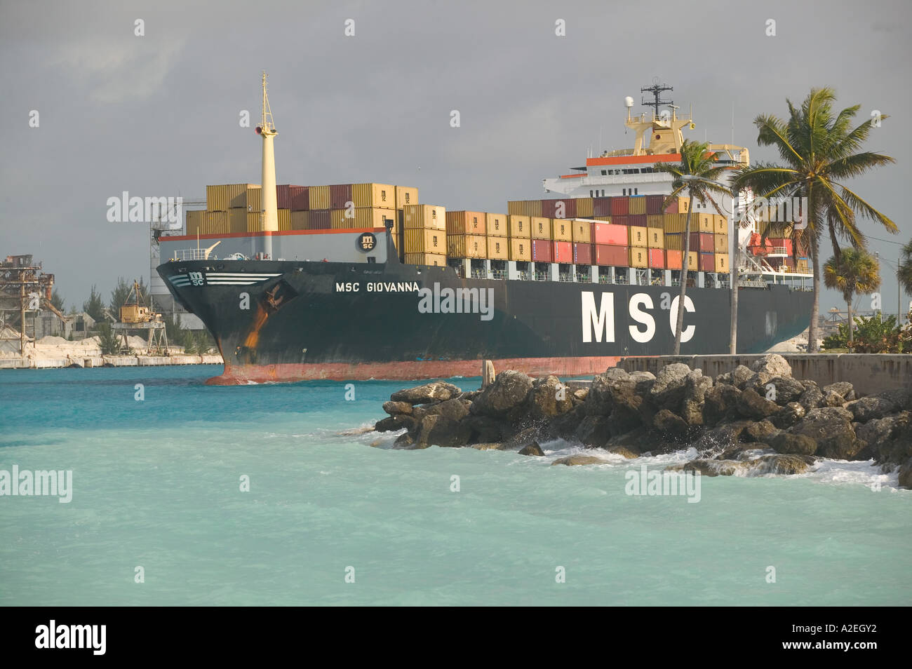BAHAMAS, Grand Bahama Island, Freeport: Port of Freeport: Container ...