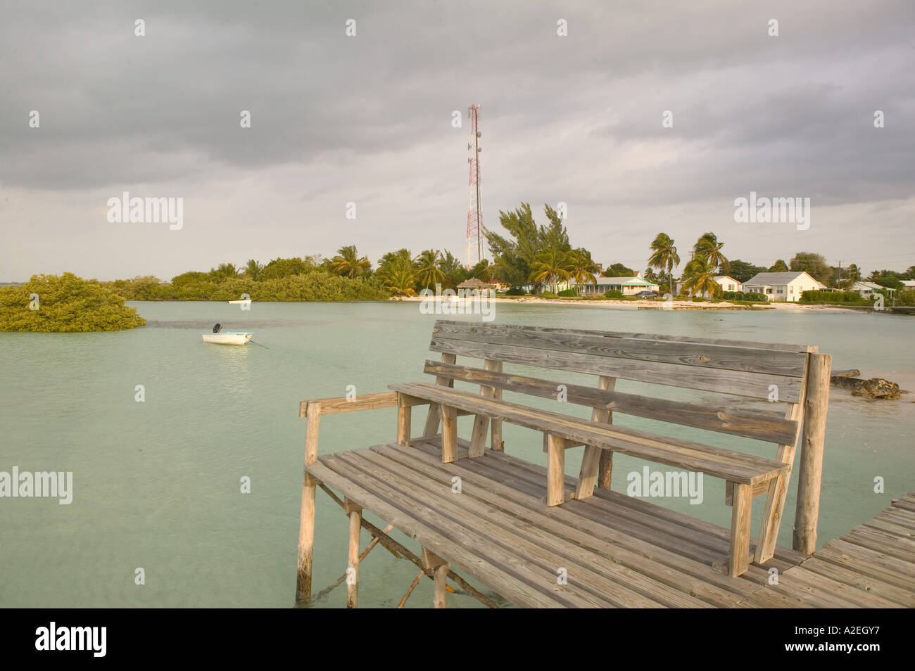 BAHAMAS, Abacos, Great Abaco Island, Cherokee Sound: Town View from ...
