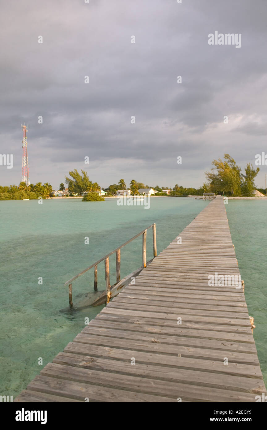 BAHAMAS, Abacos, Great Abaco Island, Cherokee Sound: Town View from ...