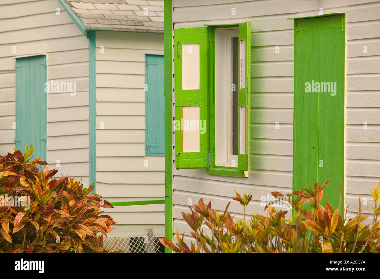 BAHAMAS, Abacos, Great Abaco Island, Cherokee Sound: Colorful House ...