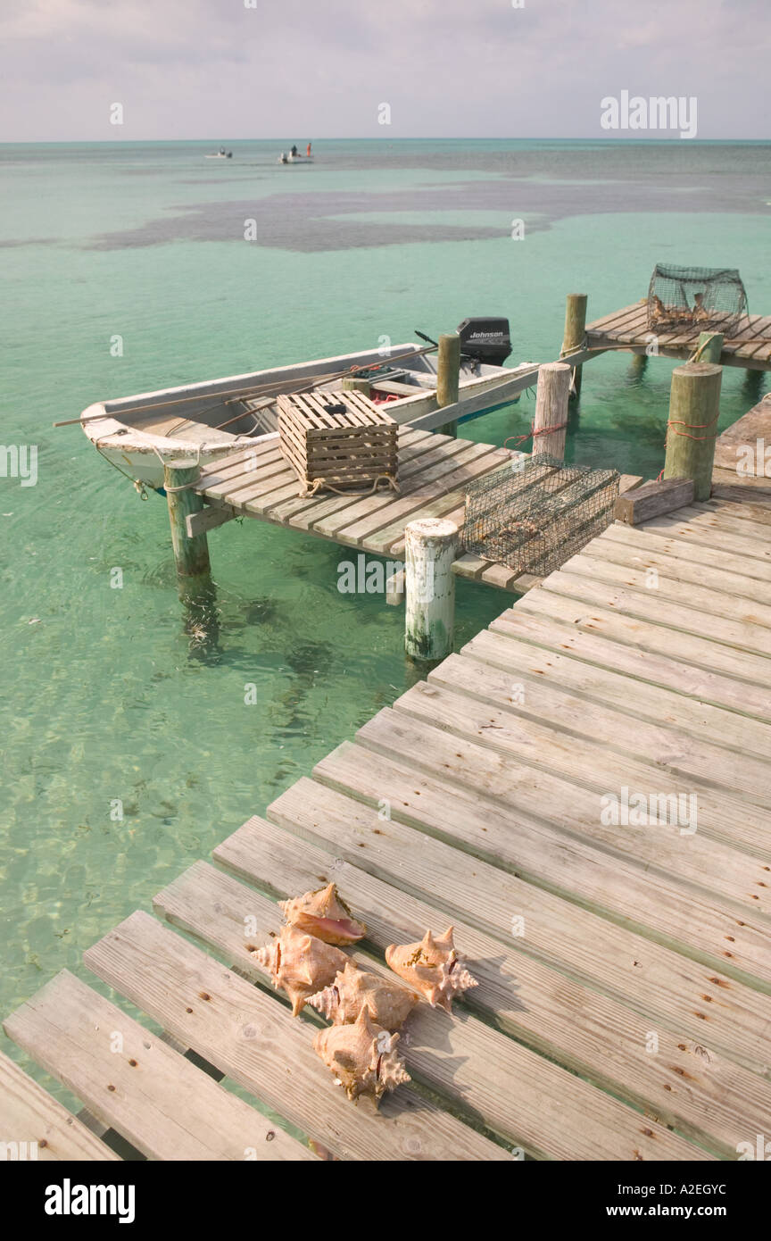 BAHAMAS, Abacos, Great Abaco Island, Sandy Point: Town Pier Stock Photo ...