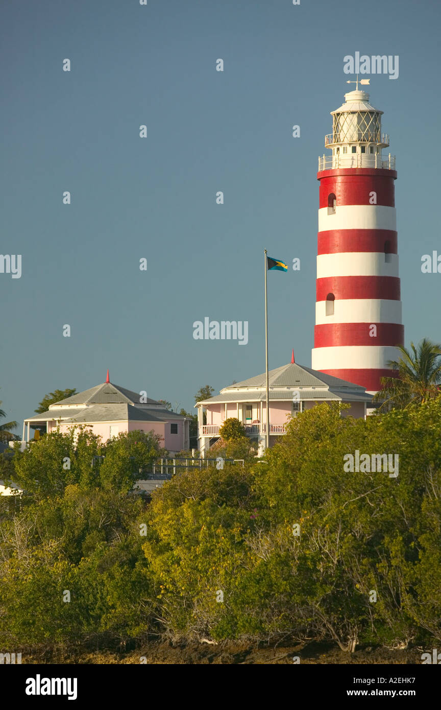 BAHAMAS, Abacos, Loyalist Cays, Elbow Cay, Hope Town: Morning View of ...