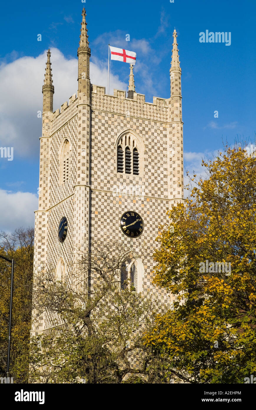 dh St Mary the Virgin READING MINSTER BERKSHIRE Church Clock tower ...