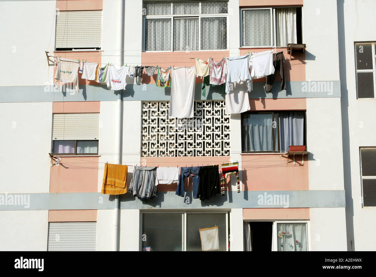 Two washing lines hi-res stock photography and images - Alamy