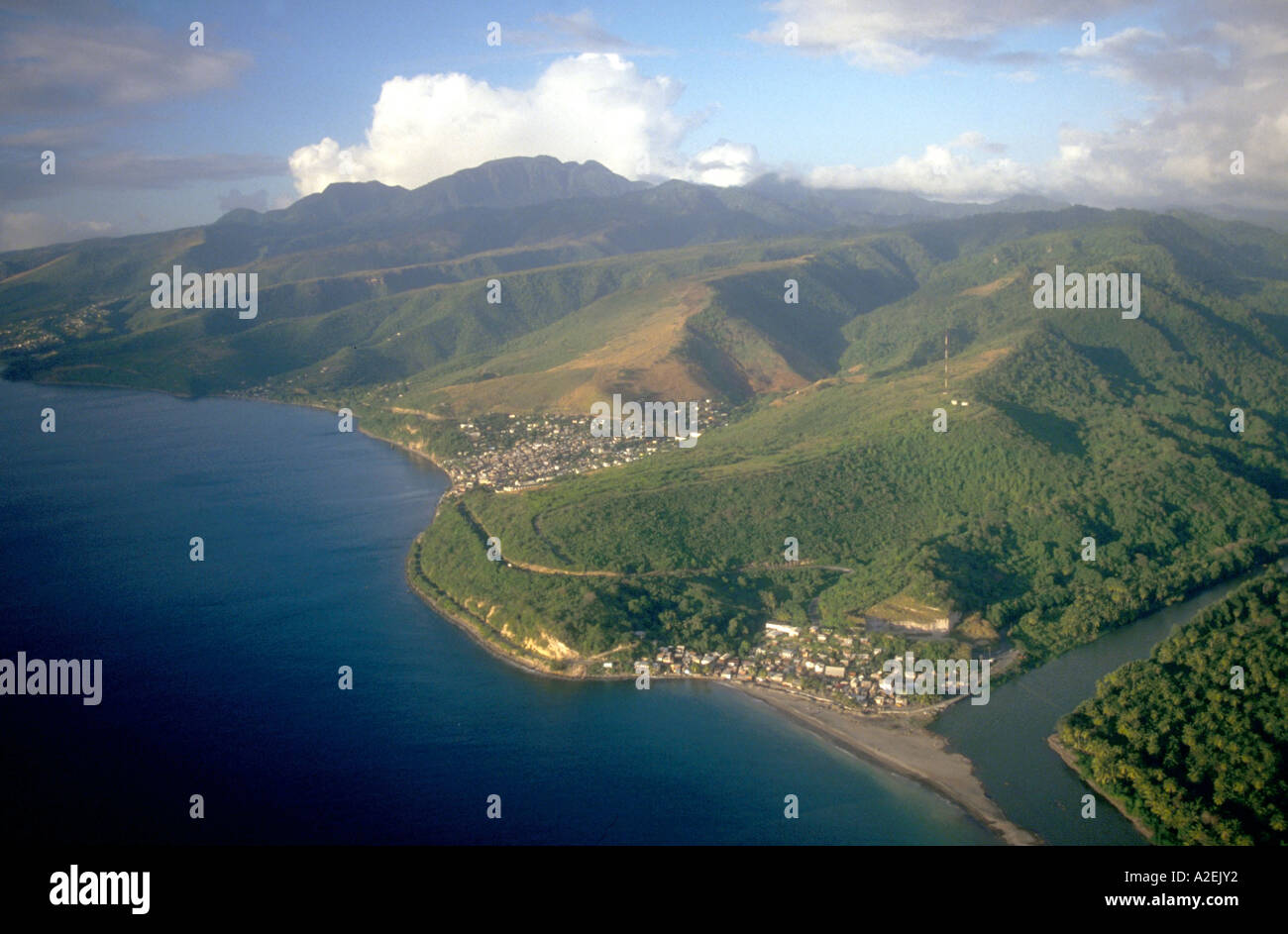 West indies dominica aerial view hi-res stock photography and images ...