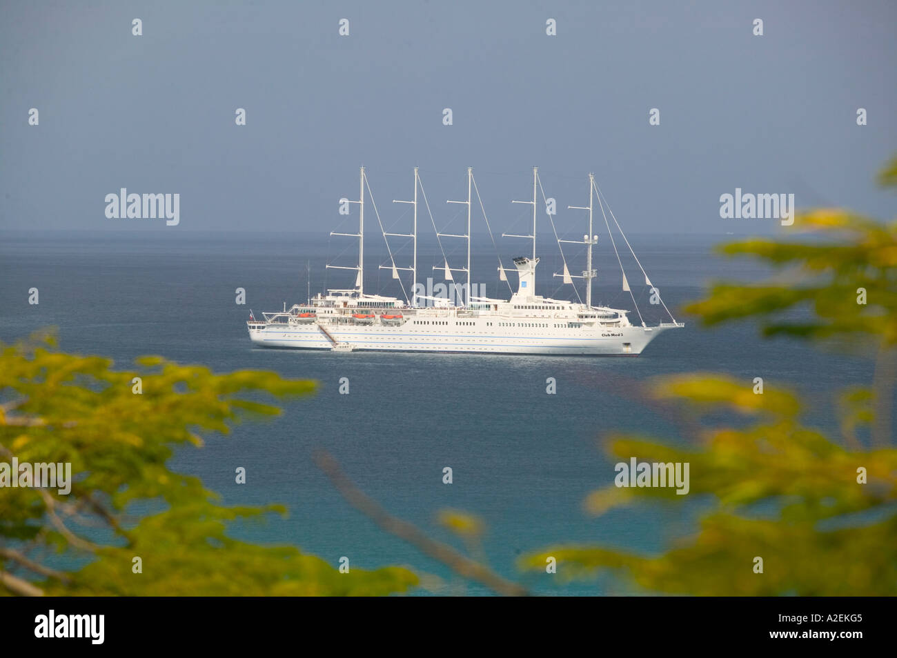 Caribbean, GRENADA, St. George's, Cruise Ship Club Med 2 Stock Photo ...