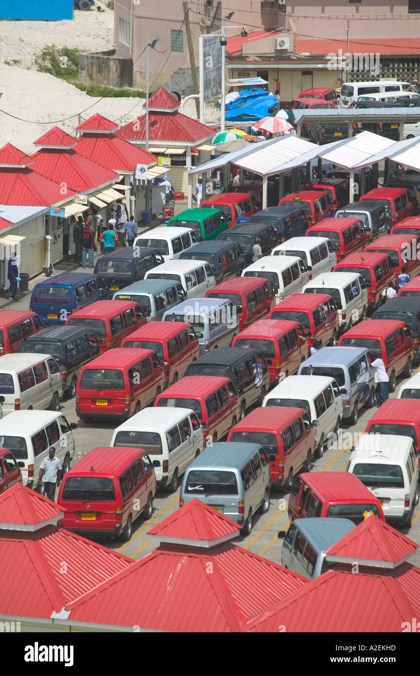 Caribbean, GRENADA, St. George's, St. George's Bus Station Stock Photo ...