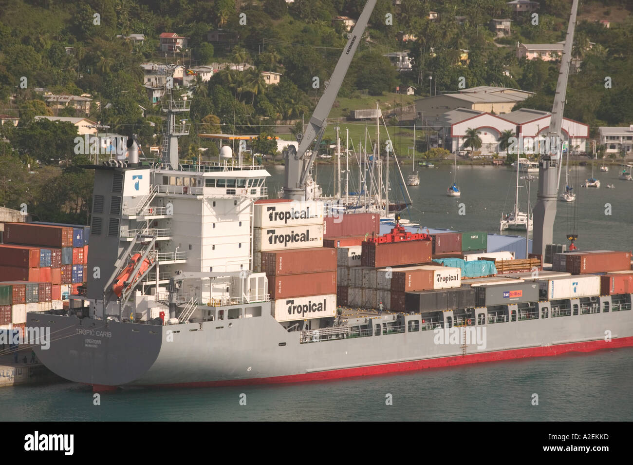 Caribbean, GRENADA, St. George's, St. George's Harbor, The Carenage ...