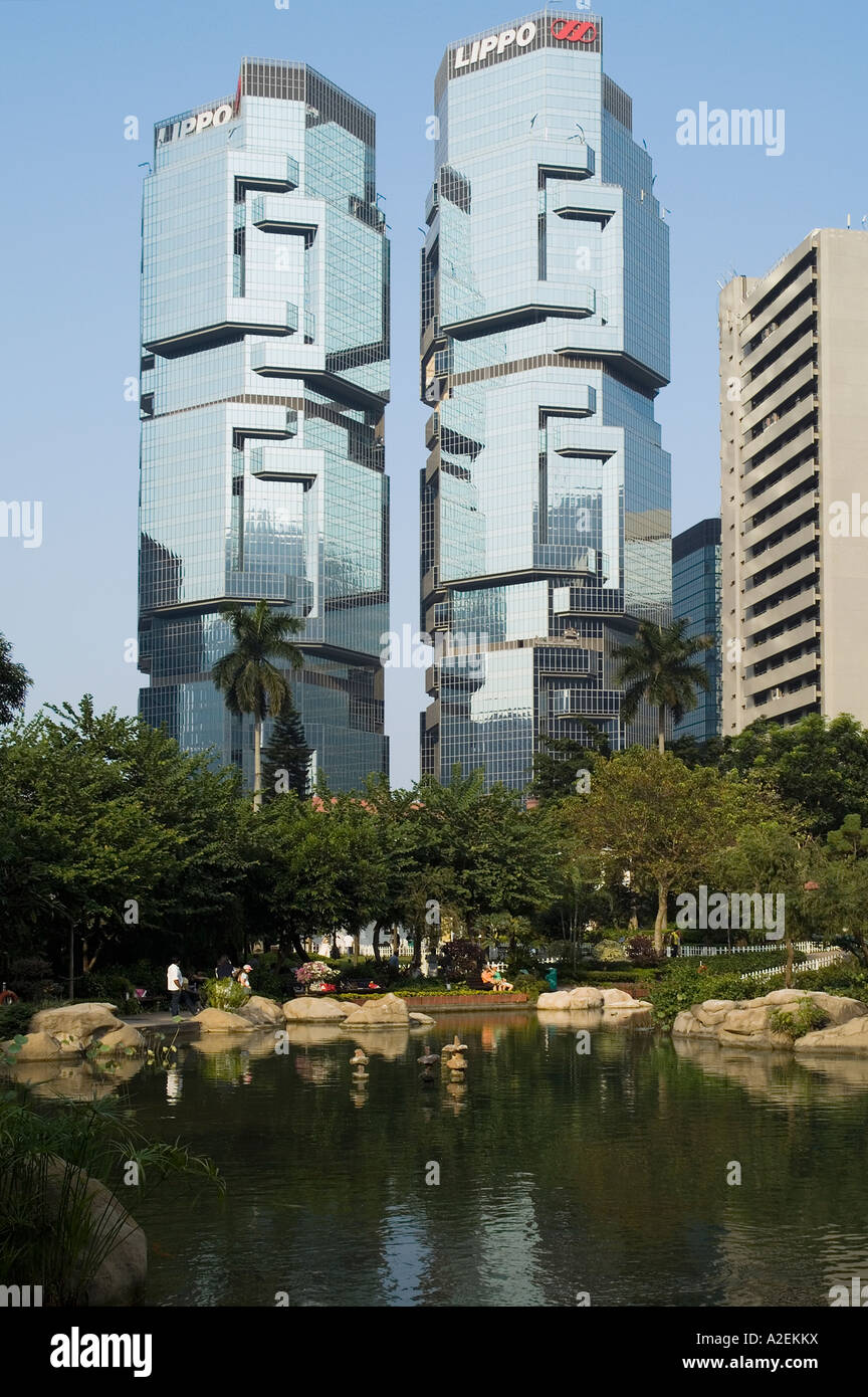 dh Hong Kong Park CENTRAL HONG KONG Lotus pool Lippo Buildings ...