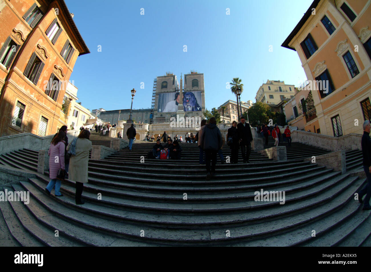piazza di spagna spanish steps rome roma italy italian capital city ...