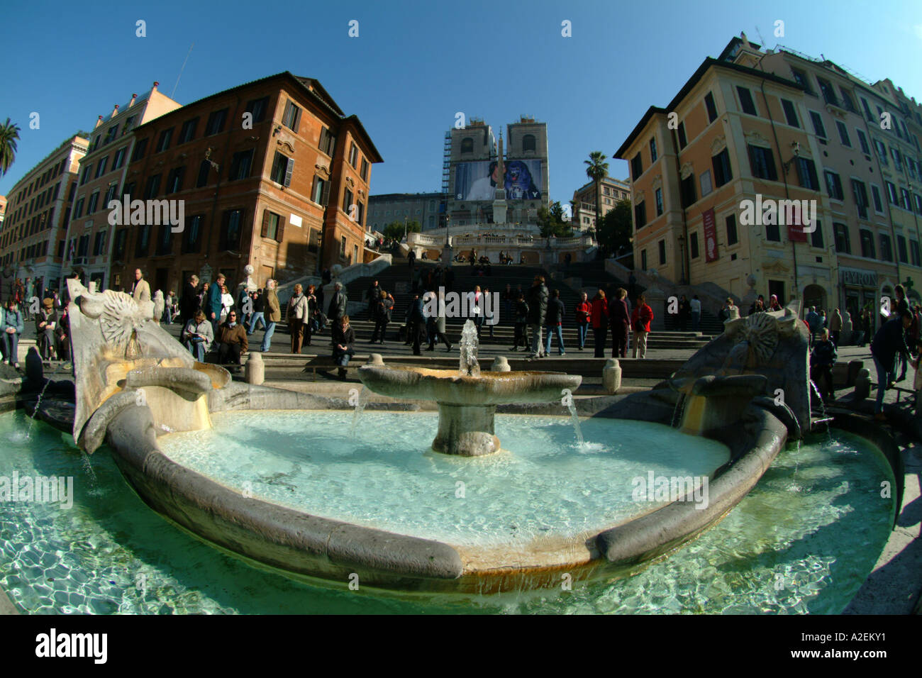 piazza di spagna spanish steps rome roma italy italian capital city ...