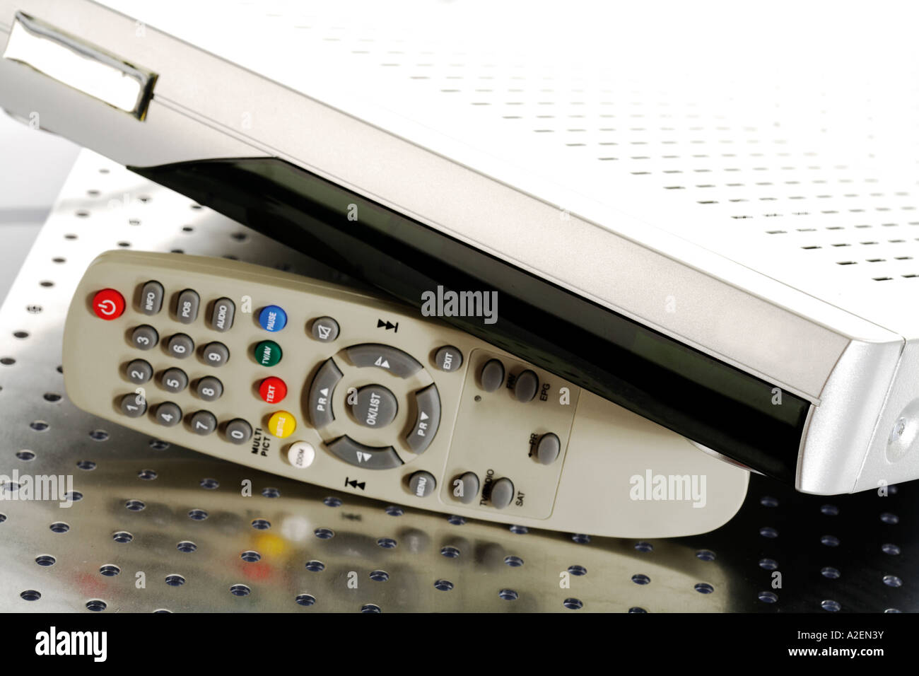 Remote control and receiver Stock Photo - Alamy