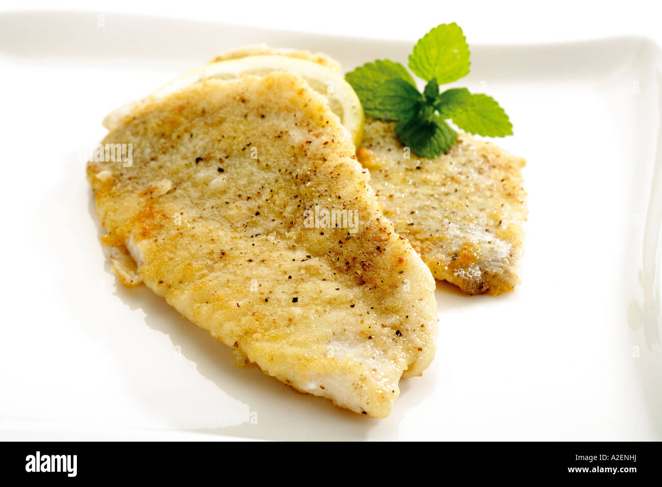Fried filets of redfish Stock Photo - Alamy