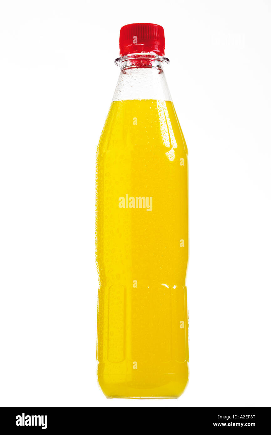 Bottle of yellow liquid Stock Photo - Alamy