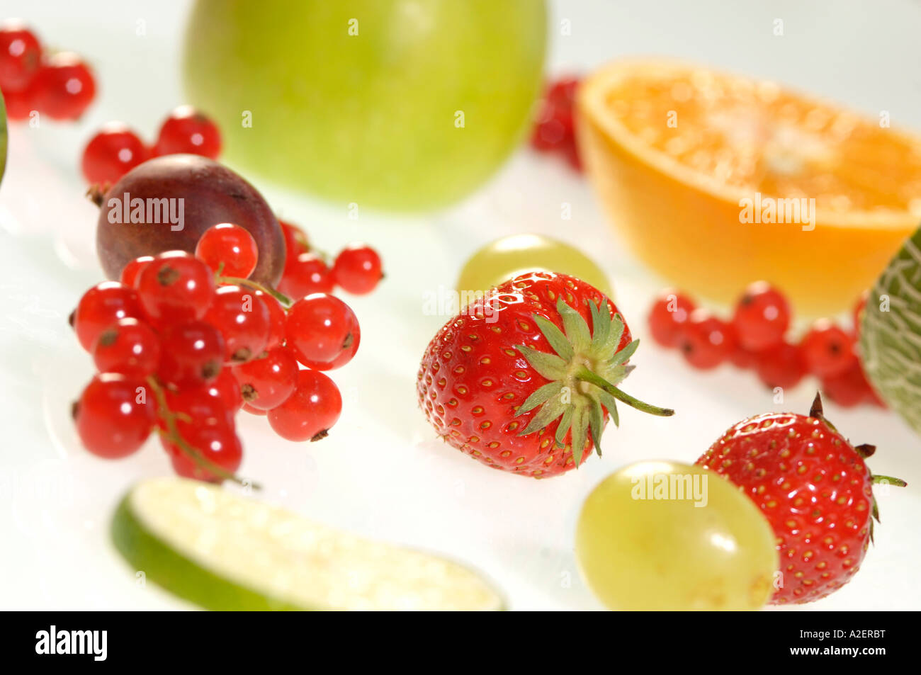 Fresh fruits, close-up, tilt view Stock Photo - Alamy