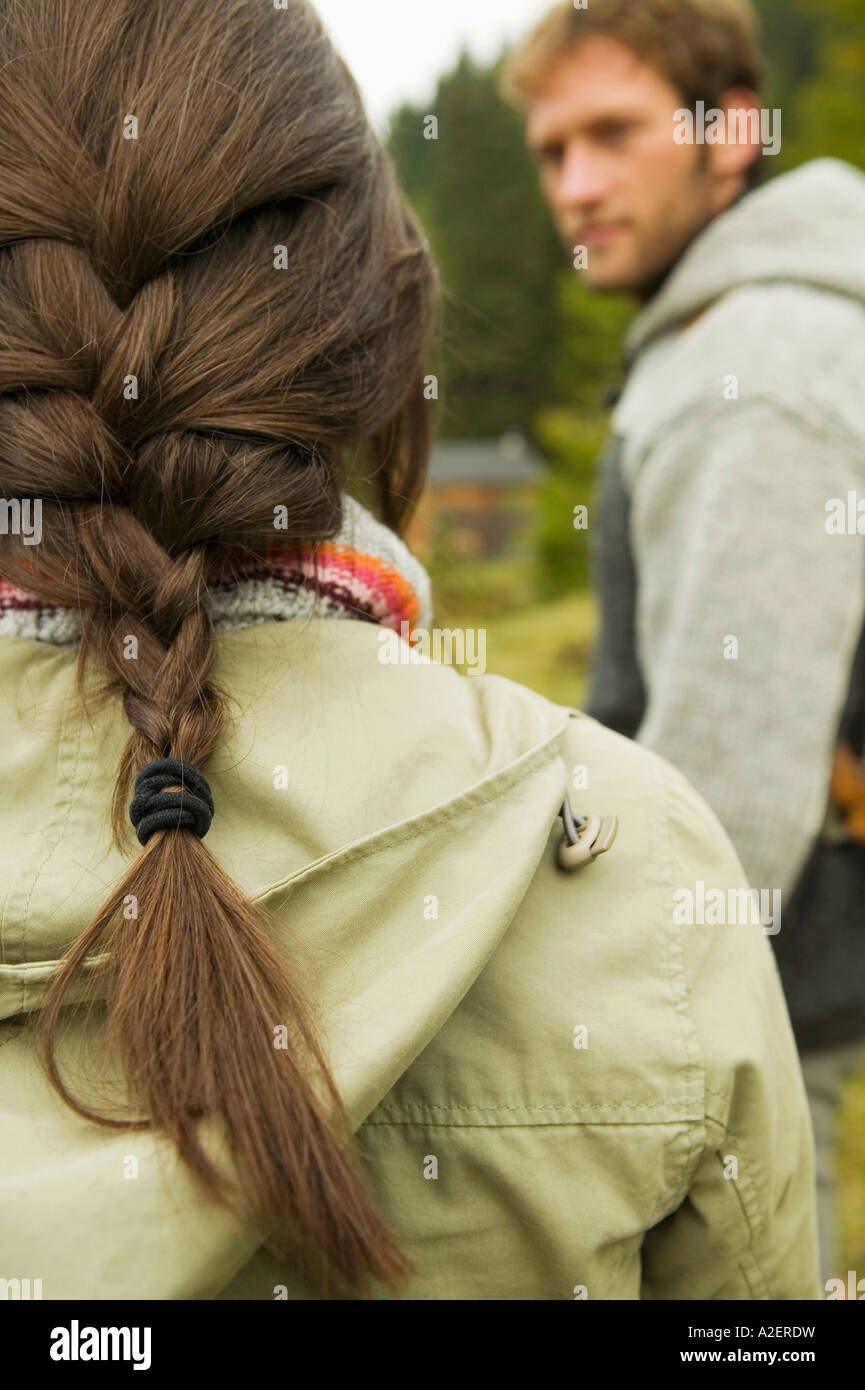 Young couple, rear view Stock Photo - Alamy