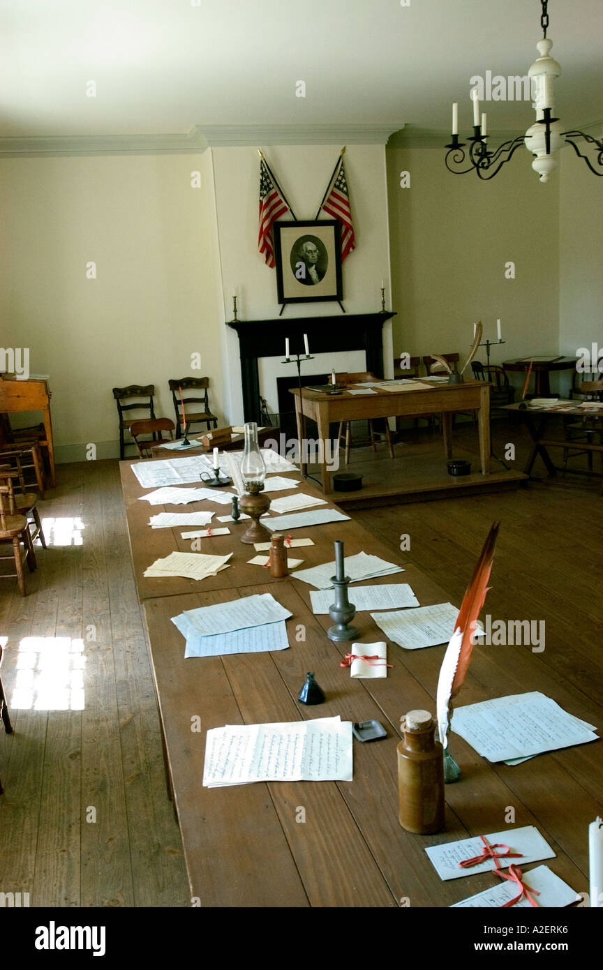 California Monterey Interior of historic Colton Hall Stock Photo - Alamy