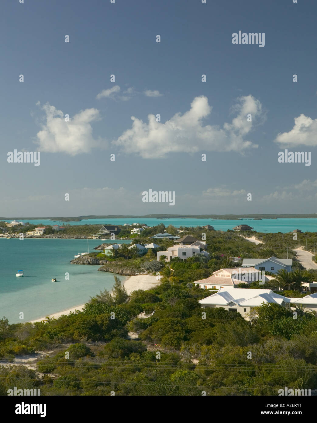 Caribbean, TURKS & CAICOS, Providenciales Island, Chalk Sound: View ...