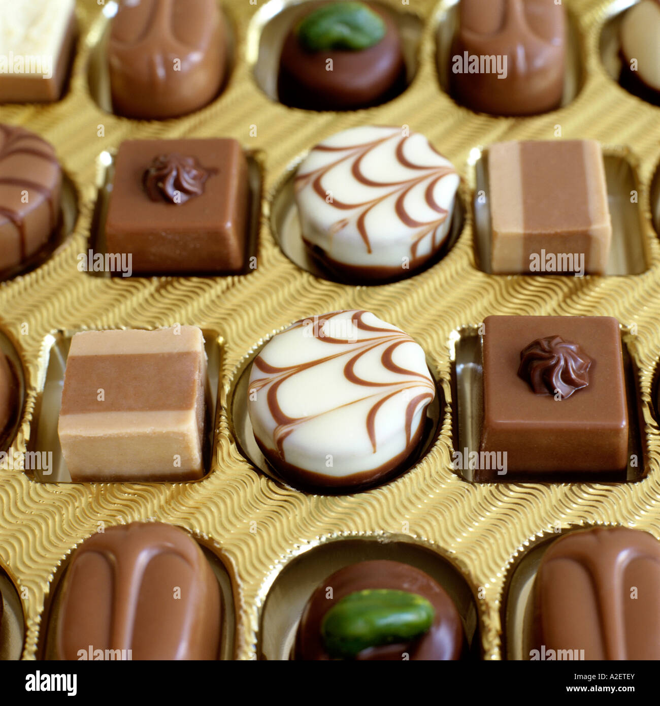 Candy box, close-up Stock Photo - Alamy