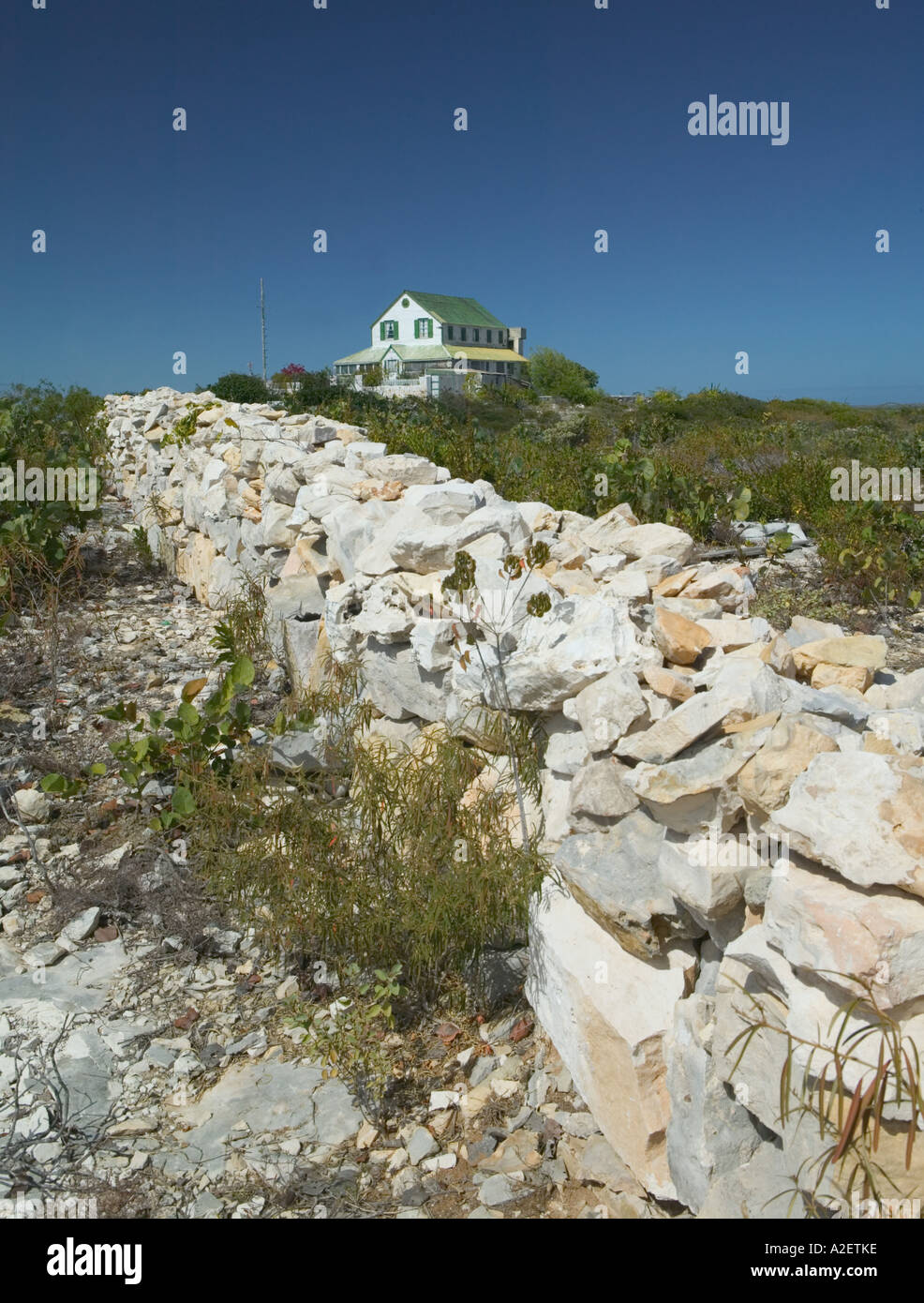 Caribbean, TURKS & CAICOS, South Caicos Island, Cockburn Harbour: Old ...