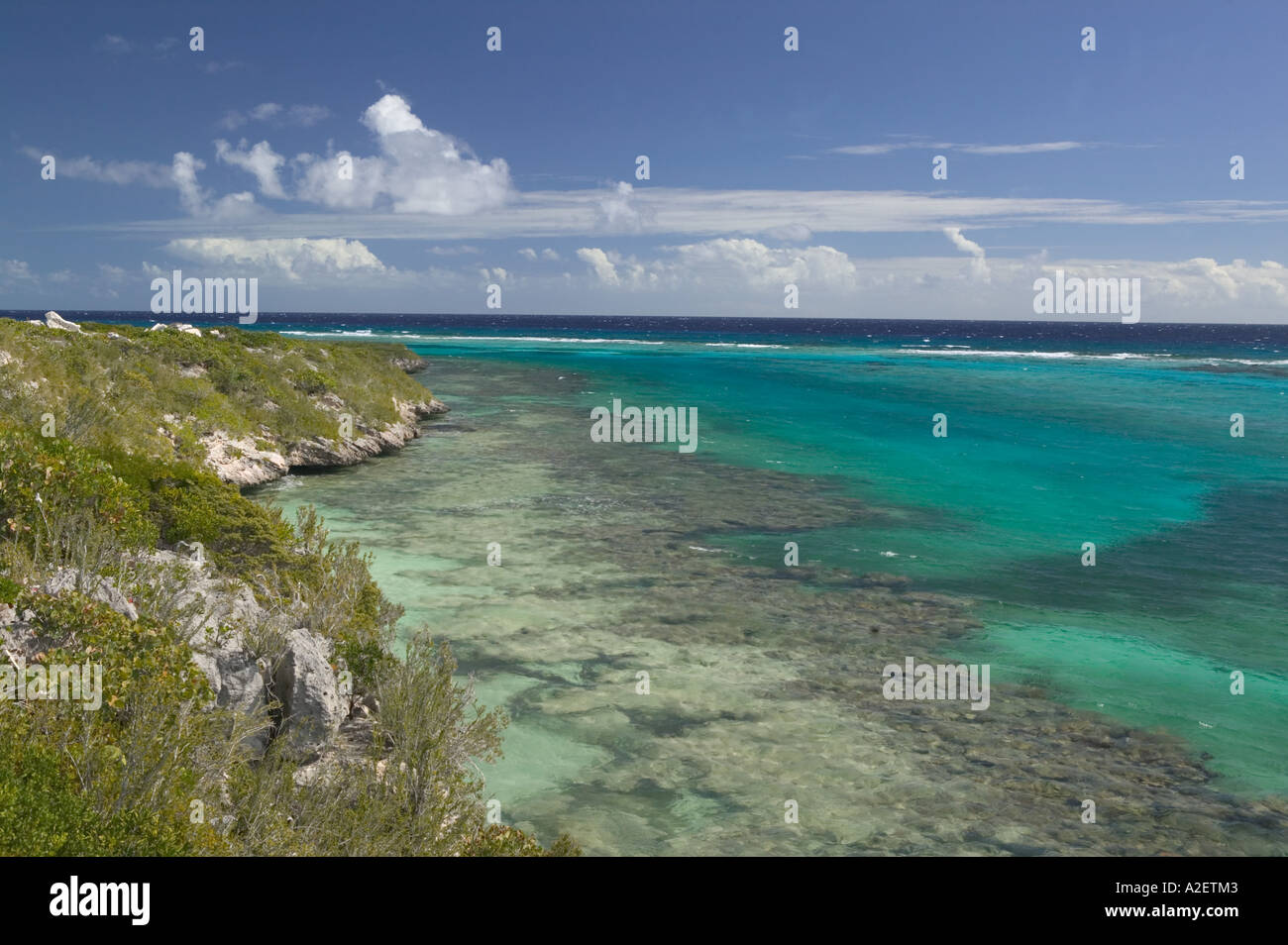 Caribbean, TURKS & CAICOS, South Caicos Island, Cockburn Harbour: Ocean ...