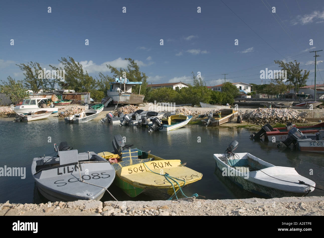 South caicos town hi-res stock photography and images - Alamy