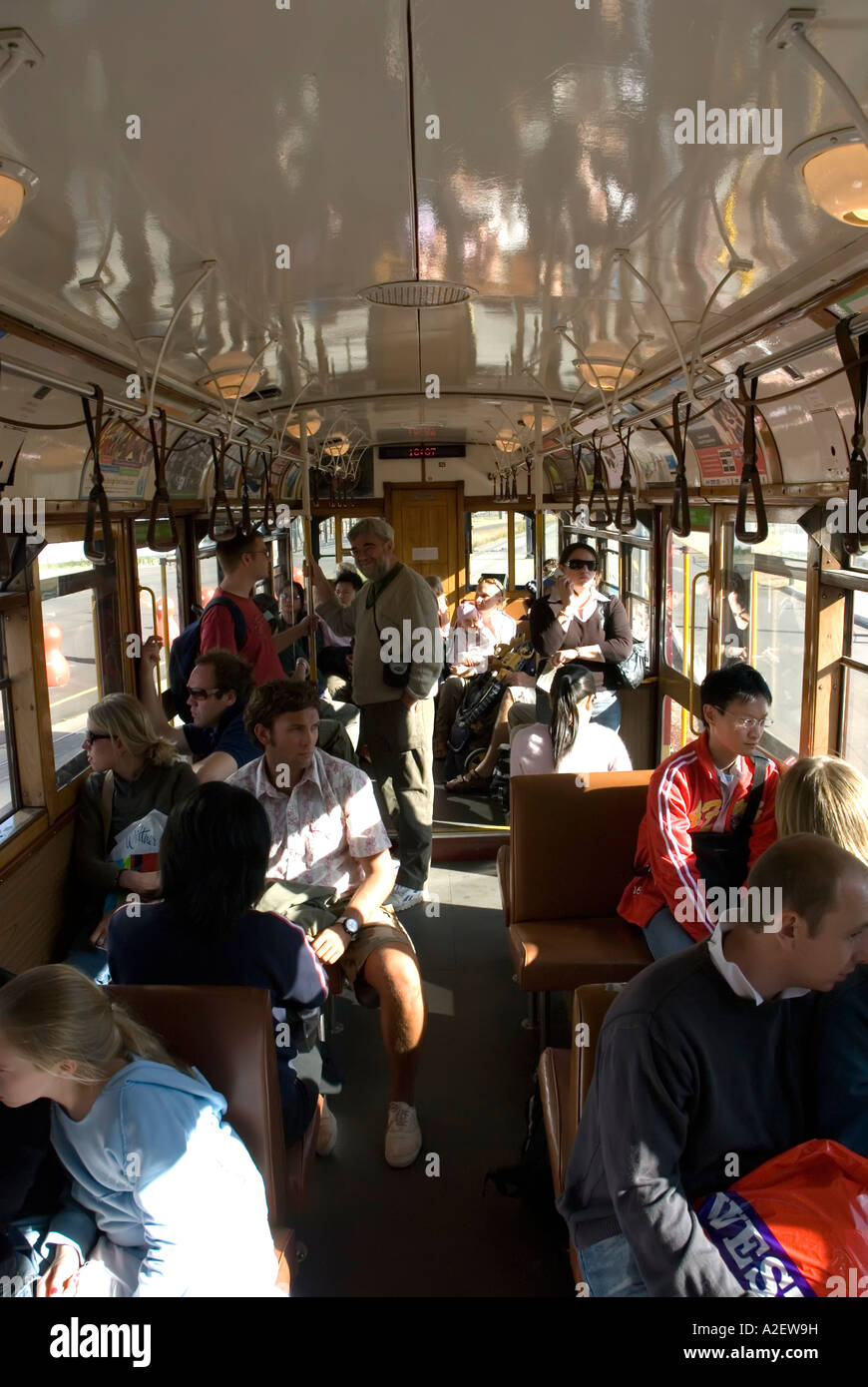 Tram interior hi-res stock photography and images - Alamy