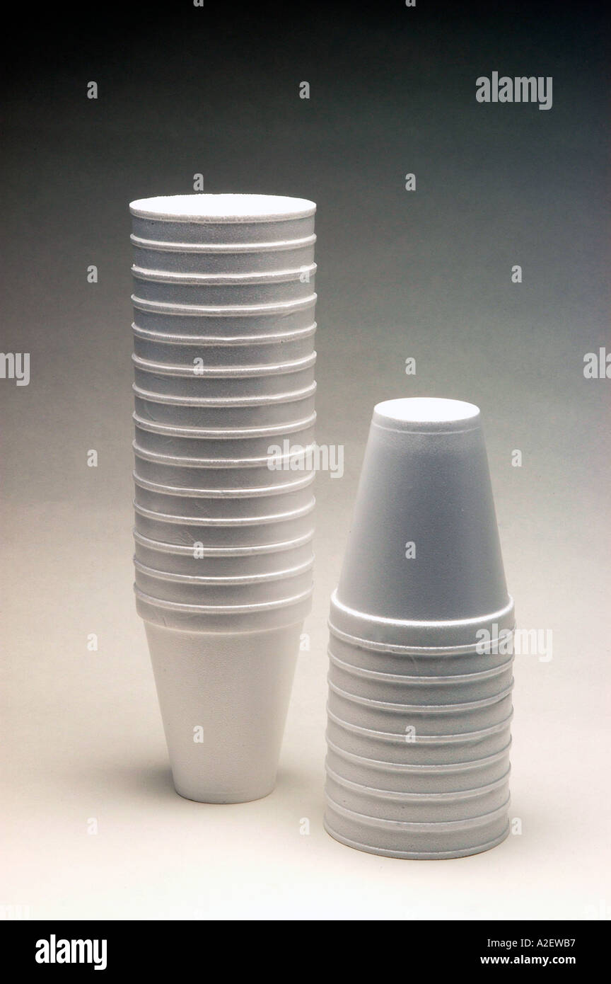 Styrofoam cups Stock Photo - Alamy