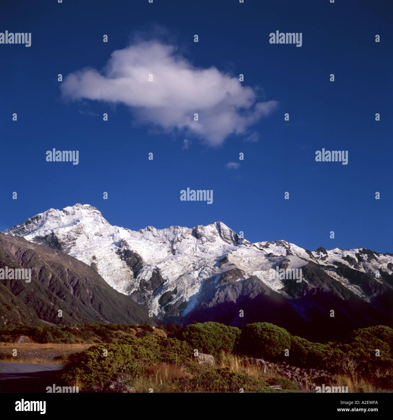 Mount Sefton Southern Alps New Zealand Stock Photo - Alamy