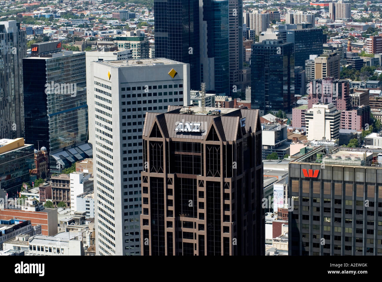 Melbourne cbd aerial hi-res stock photography and images - Alamy