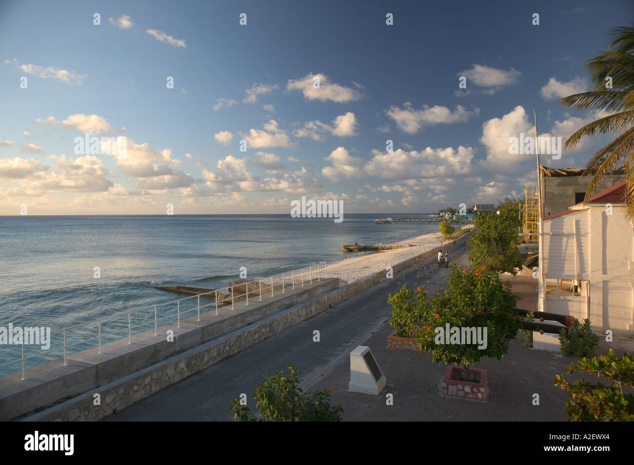 Caribbean, TURKS & CAICOS, Grand Turk Island, Cockburn Town: Town View ...