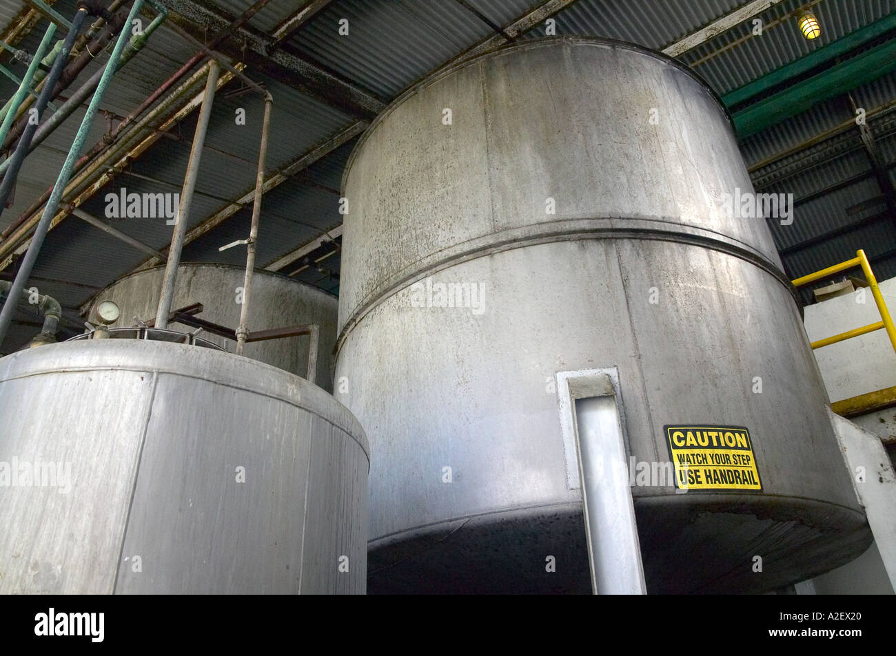 Rum cooking at the Cruzan Rum Plantation St Croix US Virgin Islands ...