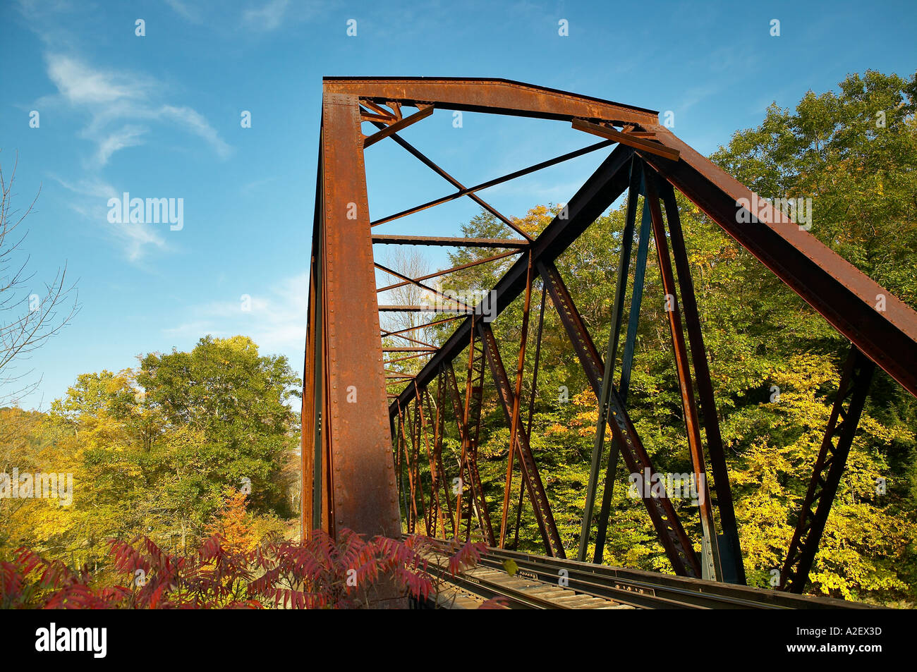 A train tressel in the Vermont back woods Stock Photo - Alamy