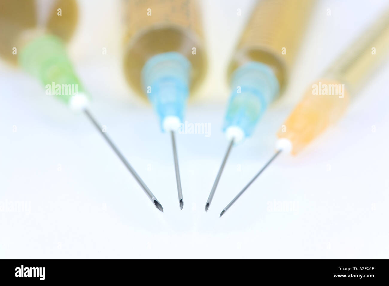 Close up medical syringe needles and syringes Stock Photo - Alamy