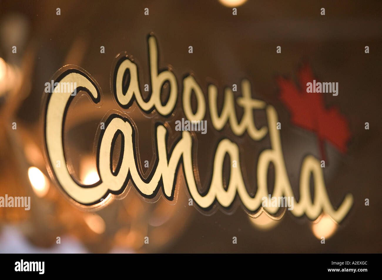 Canada, Alberta, Banff National Park: Banff, Shops on Banff Avenue ...