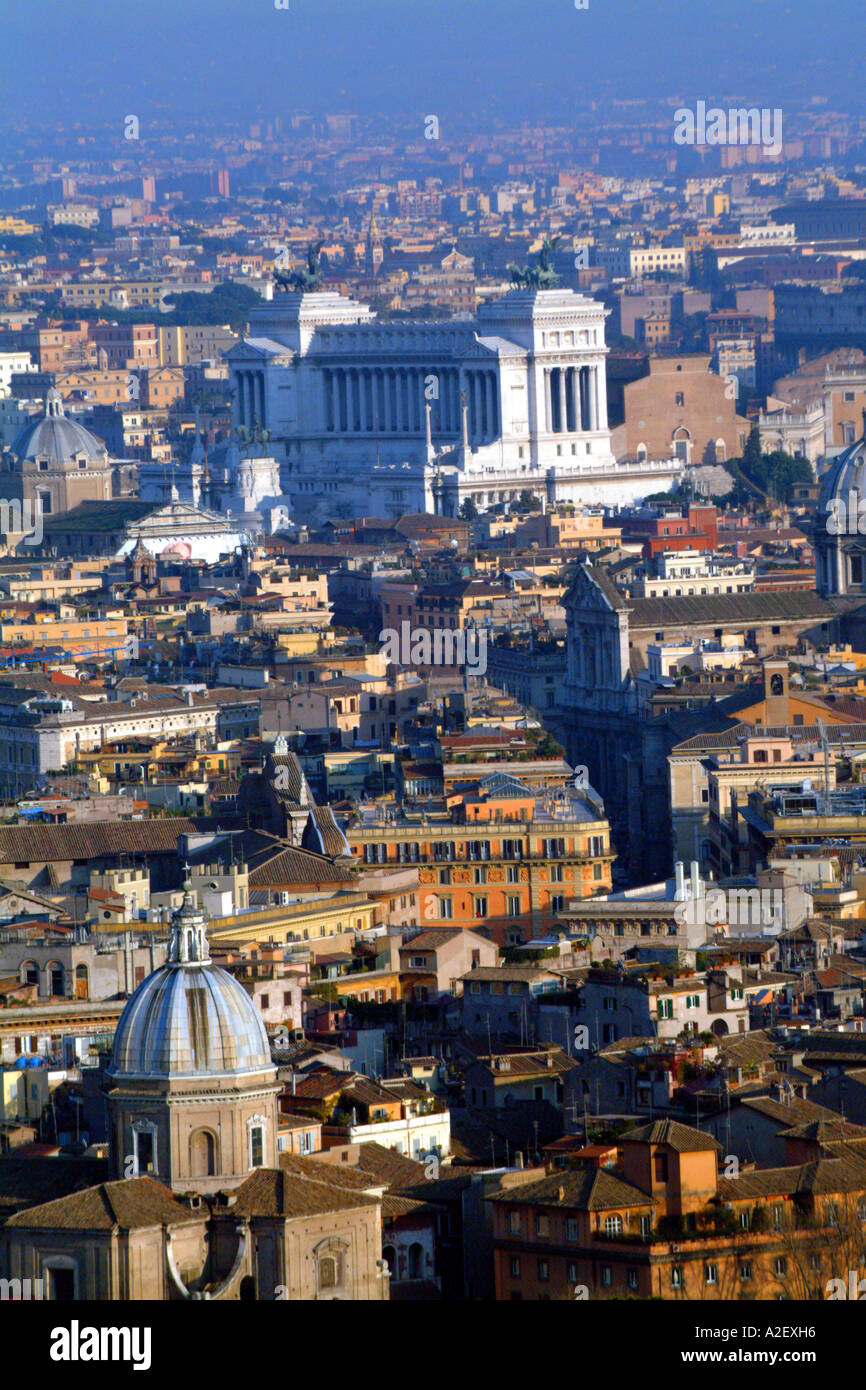 view of rome from the basilica saint peters cathedral vatican rome ...