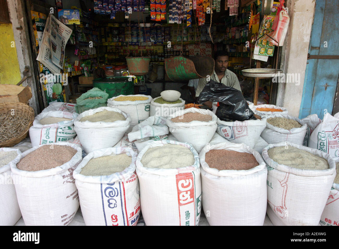Sri Lanka spice market, Spice merchant, Bentota, Sri Lanka Stock Photo ...